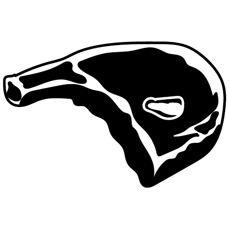 Sticker viande Bio pas cher - Flocage pour enseigne et vitrine